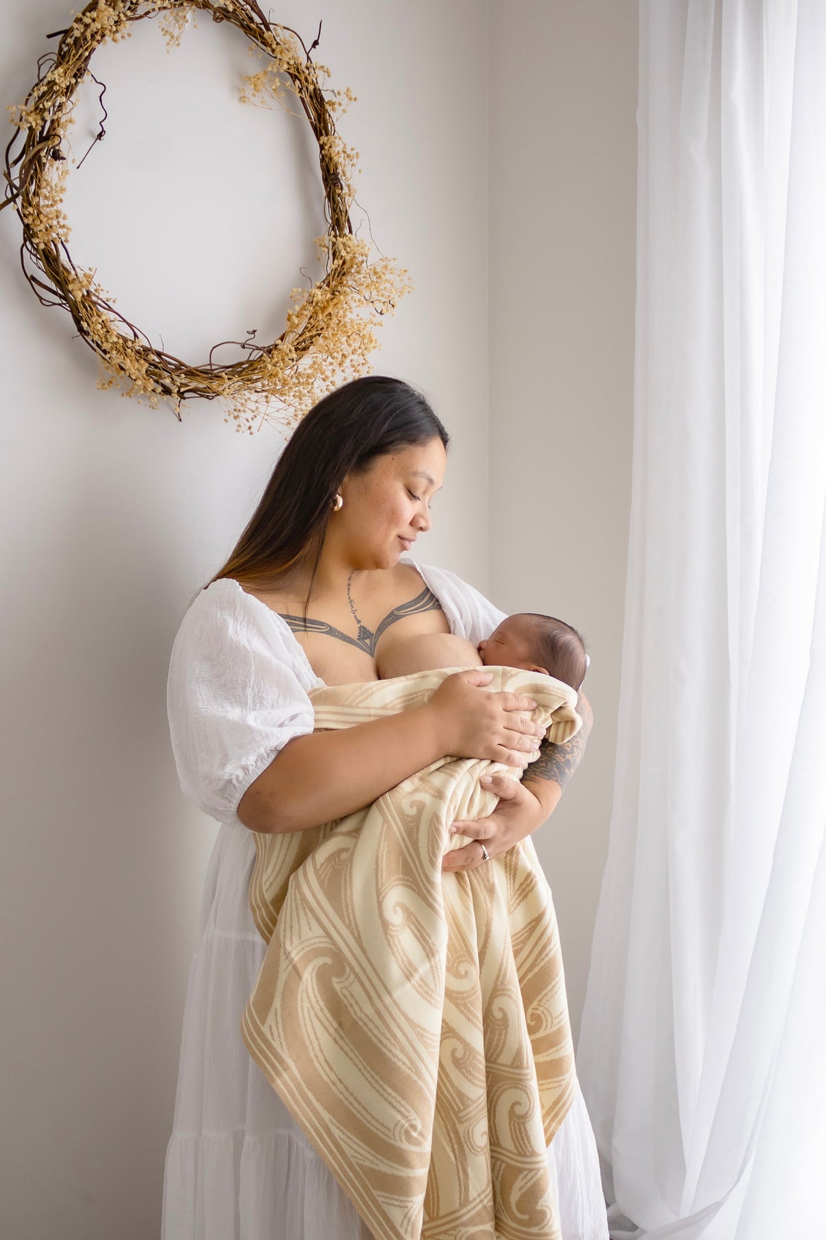 Te Piringa 100% Organic cotton - Māori designed blanket – hawaiikipepi